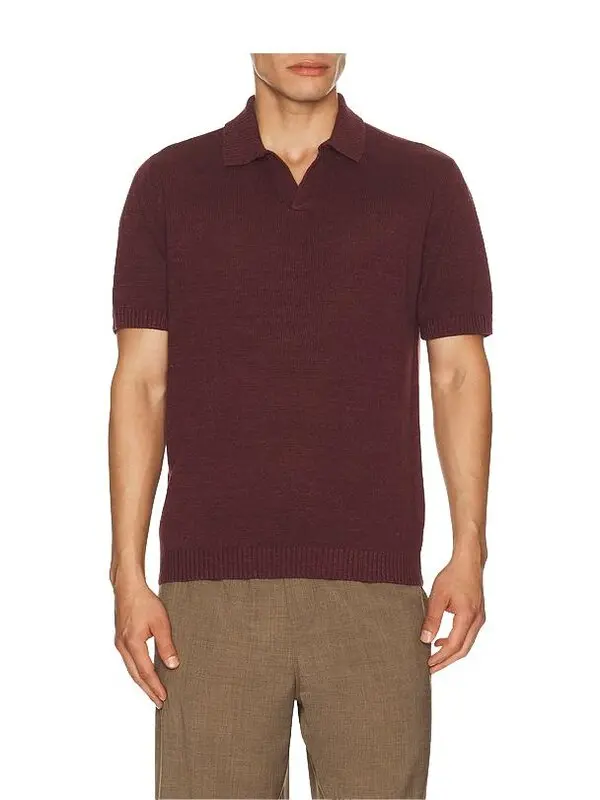 Onia Silk Linen Johnny Polo In . Also - Wine