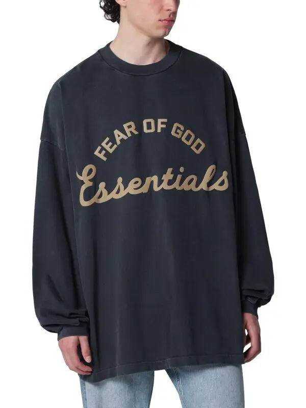 Fear Of God 90s Long-sleeve Cotton T-shirt - Grey