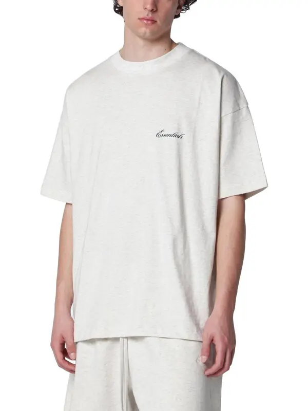 Fear Of God Classic Oat-colored Cotton T-shirt - Beige