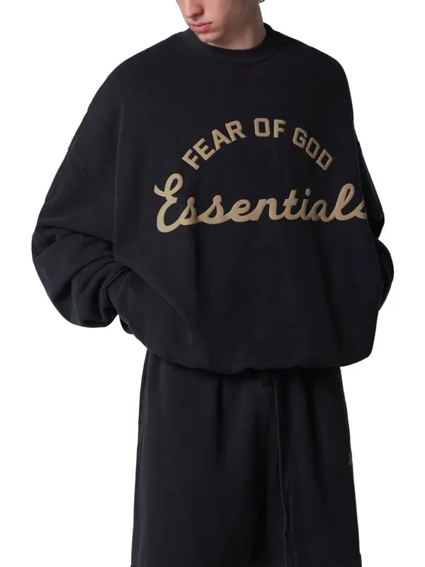 Fear Of God 90s Cotton Fleece Sweatshirt - Black