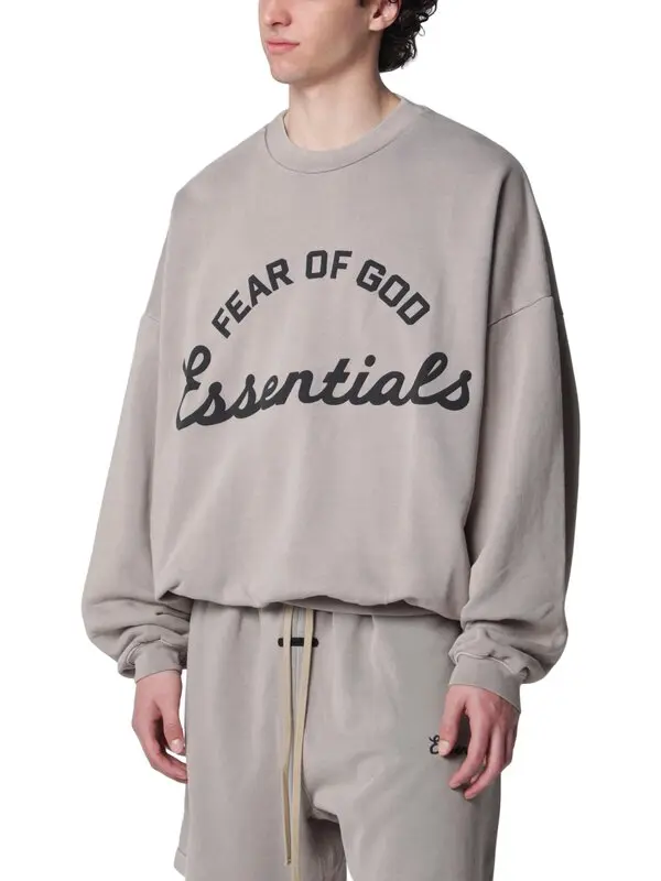 Fear Of God Cotton Fleece Crewneck Sweatshirt - Grey