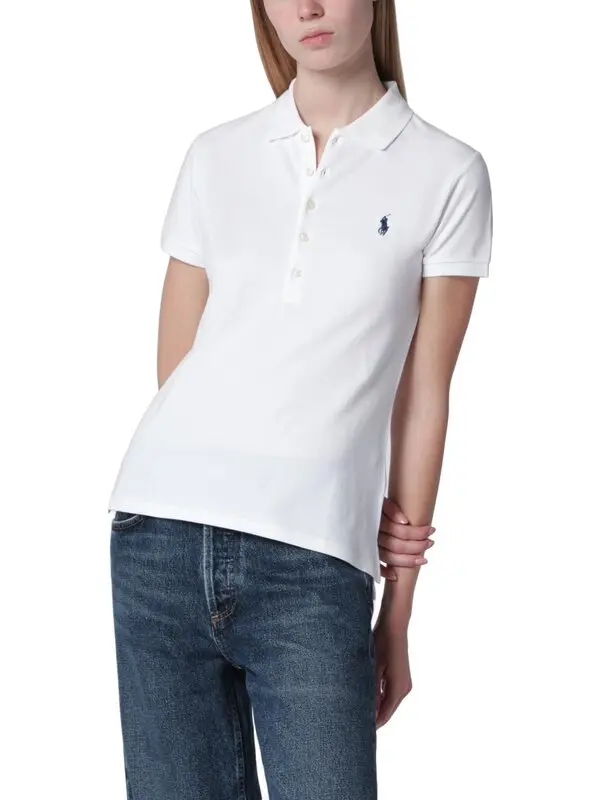 Polo Ralph Lauren Slim-fit Cotton Piqué Polo Shirt - White