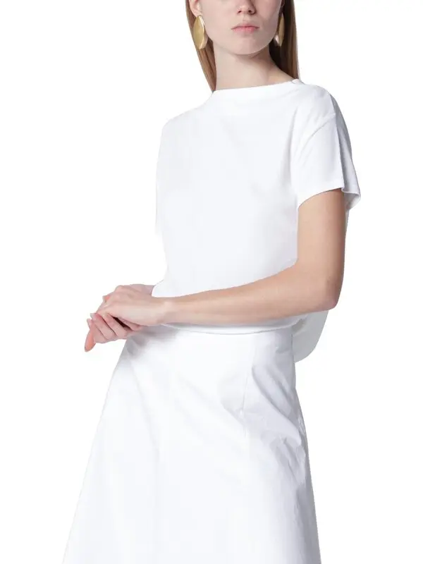 Jacquemus Mistral Top In Viscose Blend - White