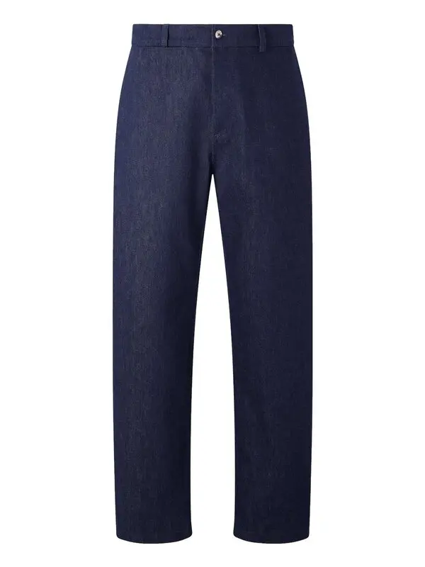 De Bonne Facture Balloon Tapered Denim Trousers - Blue