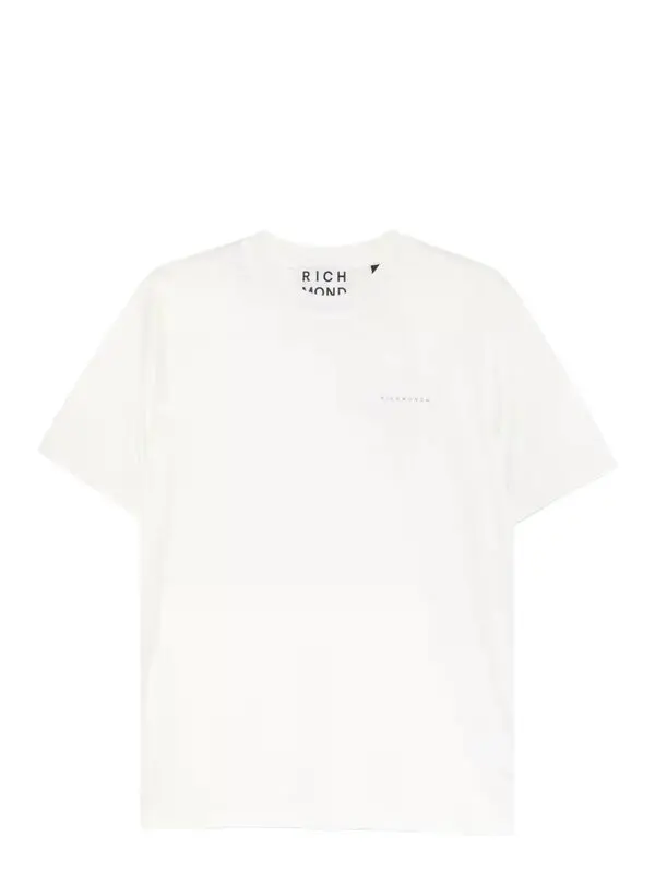 John Richmond Logo-print T-shirt - Neutrals
