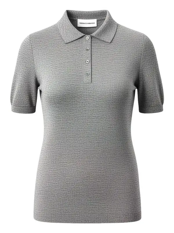 EMERSON RENALDI Short-sleeve Polo Shirt - Grey