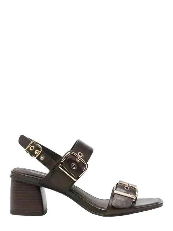 TAMARIS Buckle Detail Slingback Sandals - Brown