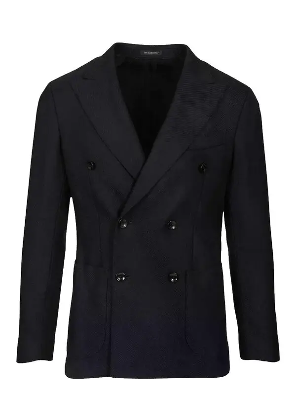 AL DUCA D’AOSTA 1902 Double-breasted Peak-lapel Blazer - Blue