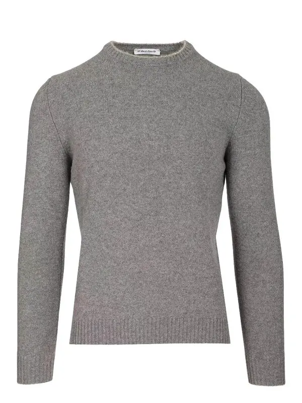 AL DUCA D’AOSTA 1902 Ribbed Trim Jumper - Grey