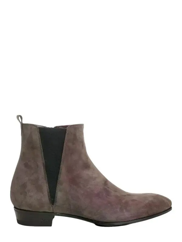 LIDFORT Suede Zip-fastening Ankle Boots - Grey