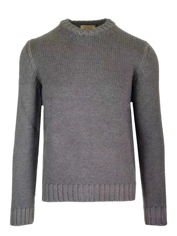 AL DUCA D’AOSTA 1902 Chunky Knit Merino Wool Sweater - Grey