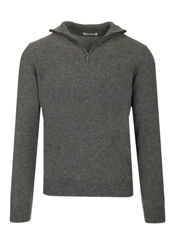 AL DUCA D’AOSTA 1902 Quarter-zip Cashmere Sweater - Grey