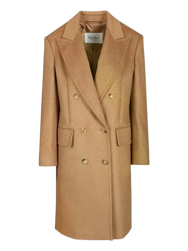 Max Mara Olympia Double-breasted Coat - Neutrals