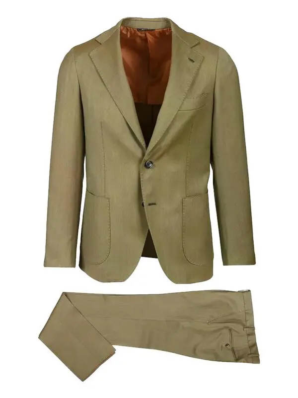 AL DUCA D’AOSTA 1902 Herringbone-weave Suit - Green