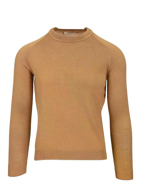 AL DUCA D’AOSTA 1902 Ribbed-trim Raglan-sleeve Sweater - Brown