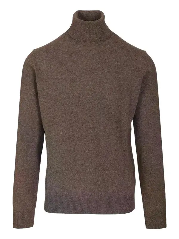 AL DUCA D’AOSTA 1902 Ribbed Trim Sweater - Brown
