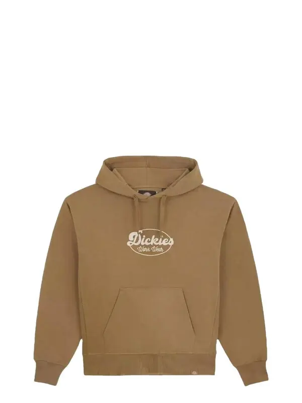 Dickies Logo Print Hoodie - Brown