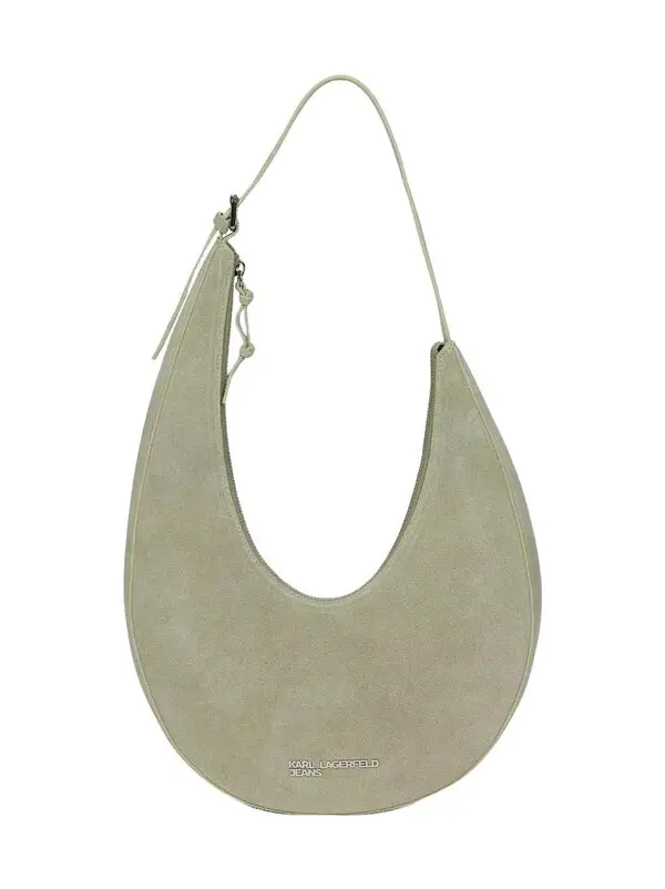 Karl Lagerfeld Suede Shoulder Bag - Green