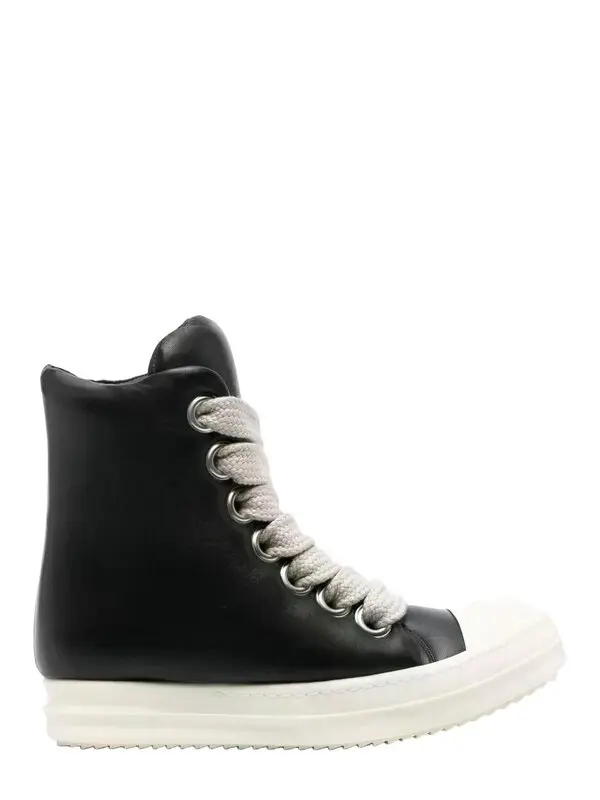 Rick Owens Jumbo Padded Leather Sneakers - Black