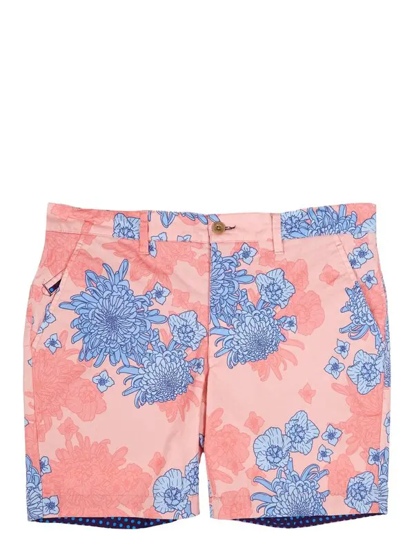 LORDS OF HARLECH Edward Mumms Dream Floral Print Shorts - Pink