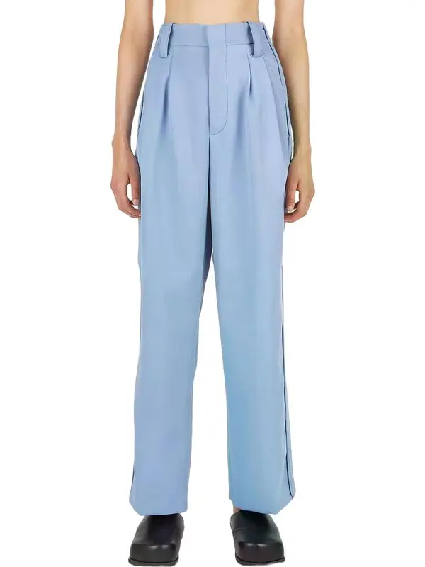 MERYLL ROGGE Pleated Belted Trousers - Blue