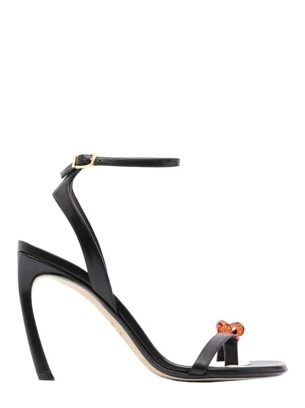 LANVIN Crystal-embellished High Heel Sandals - Black
