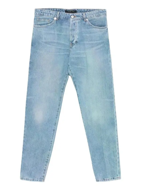 MICHAEL COAL Light Faded Effect Jeans - Blue