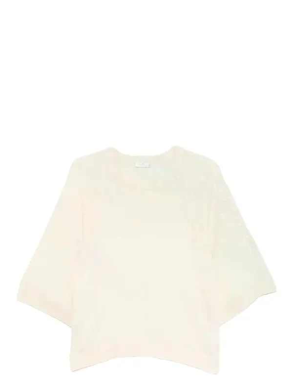 PANICALE Sequin-embellished Raglan-sleeve Sweater - Neutrals