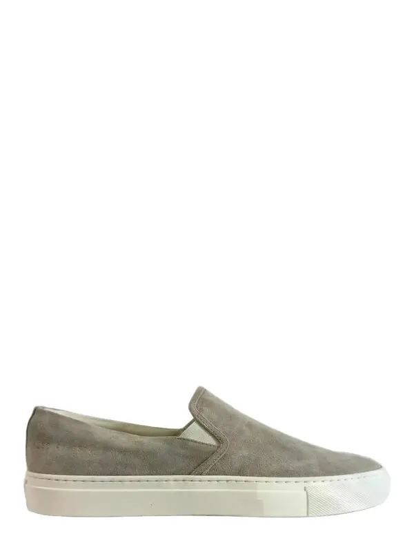 COMMON PROJECTS Minimalist Suede Slip-on Sneakers - Neutrals