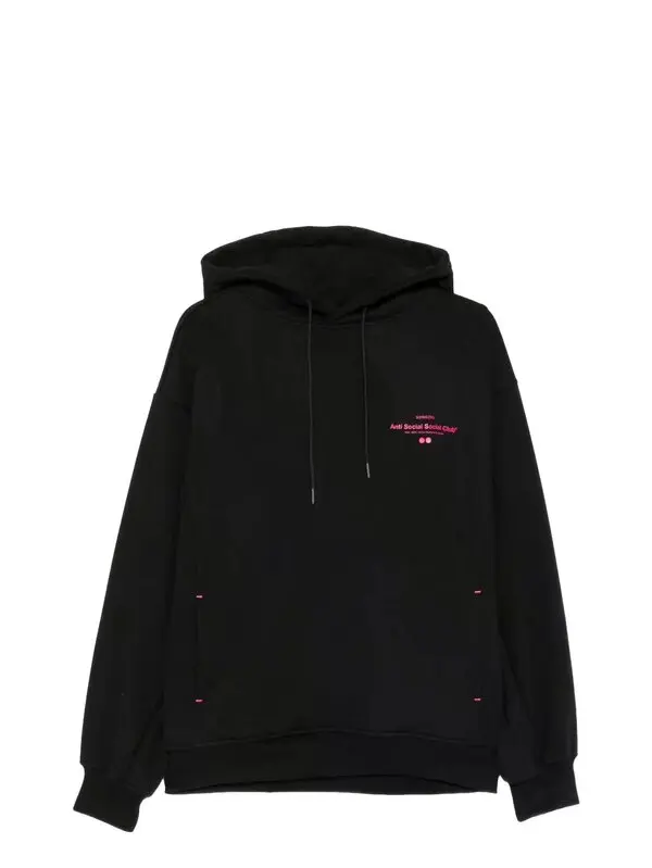 ANTI SOCIAL SOCIAL CLUB X Songzio Logo Print Hoodie - Black