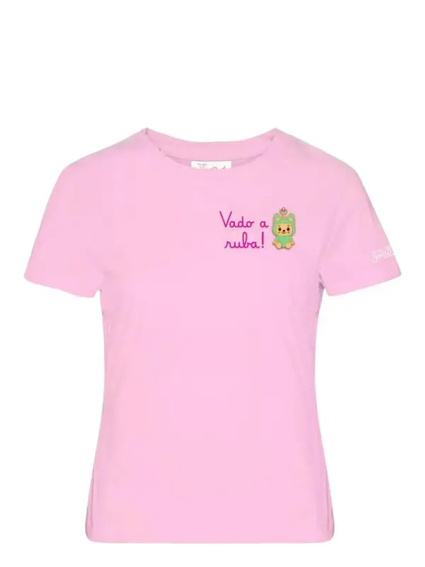 MC2 SAINT BARTH Chest Graphic T-shirt - Pink