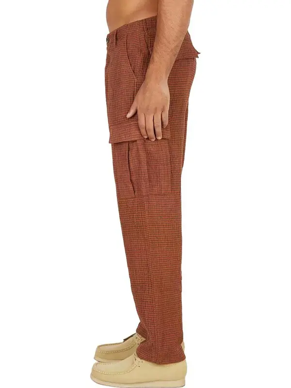 Kara Graphic Motif Patch-pocket Trousers - Red