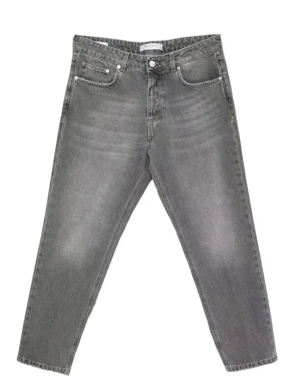 BE ABLE Leonardo Faded Effect Whiskered Jeans - Grey