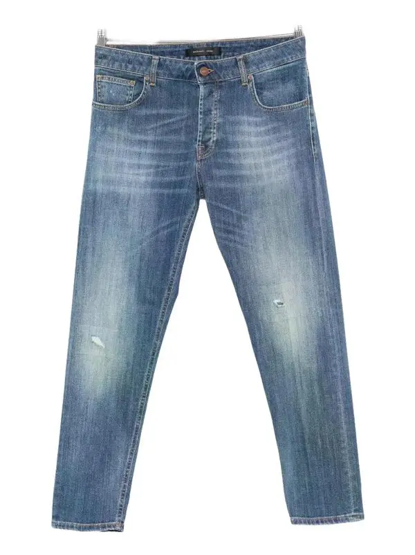 MICHAEL COAL Distressed Faded Effect Jeans - Blue