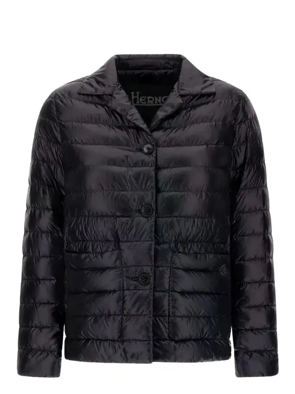 Herno Ultralight Quilted Blazer - Black