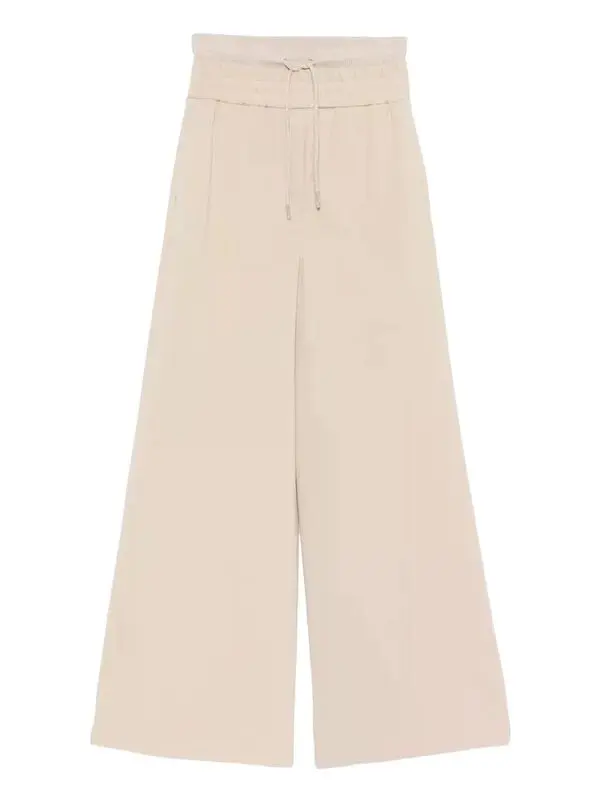 PANICALE Drawstring Wide-leg Trousers - Neutrals