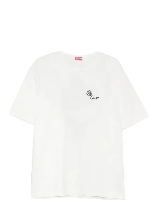 Kenzo Floral-print T-shirt - White