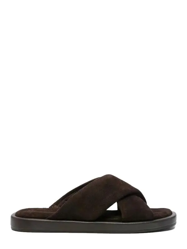 TAMARIS Criss-cross Strap Sandals - Brown