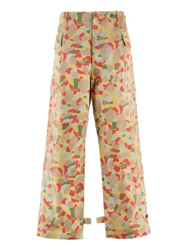 SAINT MXXXXXX Camouflage-print Cargo Pants - Neutrals