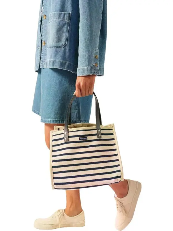 Saint James Striped Tote Bag - Neutrals