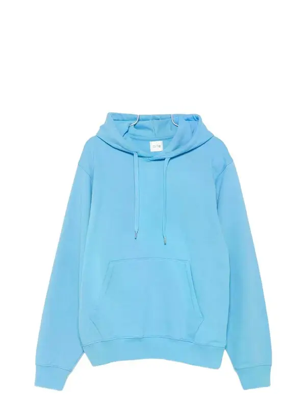 ARTE ANTWERP Long Sleeve Logo Print Hoodie - Blue