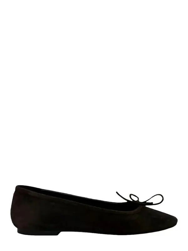 AeydĒ Delfina Ballet Flats With Bow Detailing - Brown
