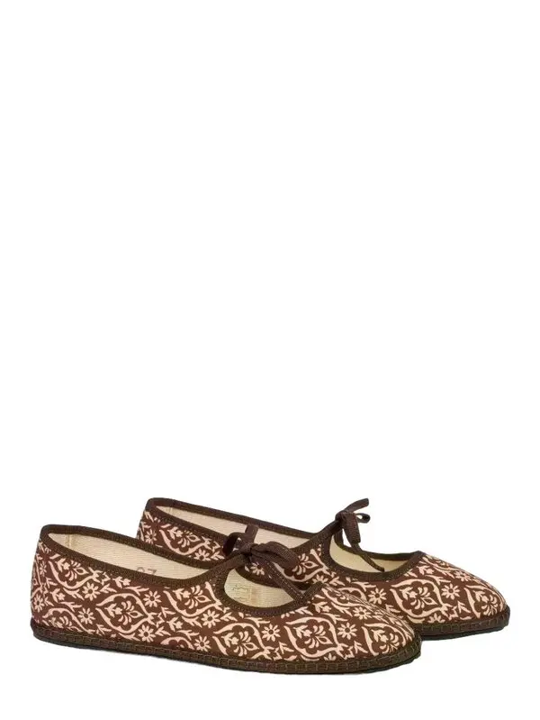 VIBI VENEZIA Brigitte Ballet Flats - Brown