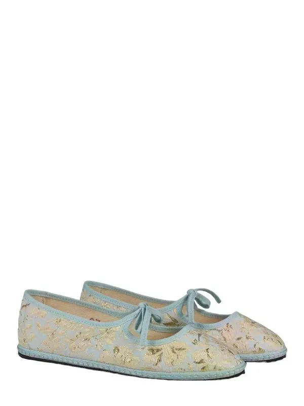 VIBI VENEZIA Brigitte Floral-jacquard Ballet Flats - Blue