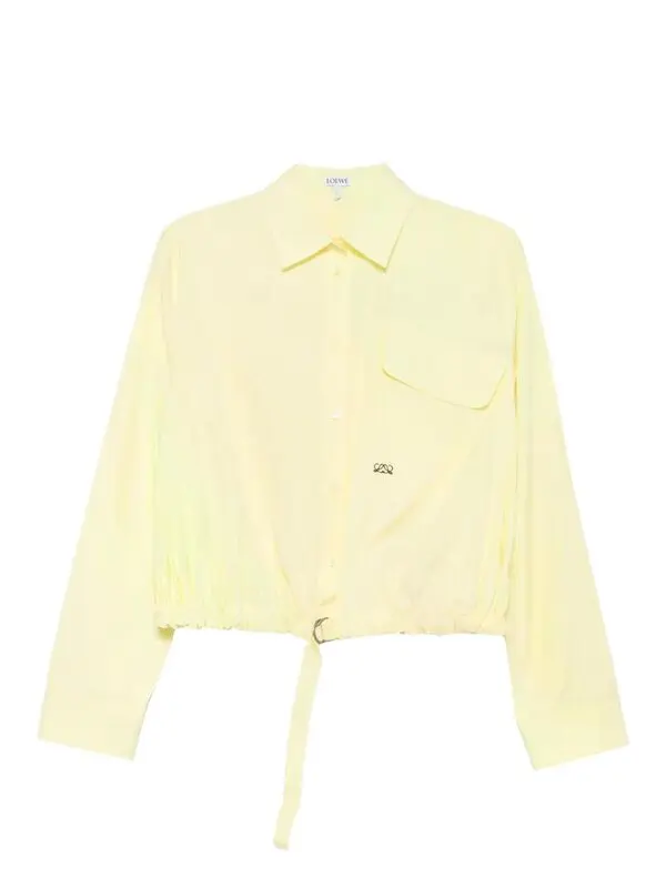 Loewe Long Sleeve Shirt With Elasticated Hem - Yellow