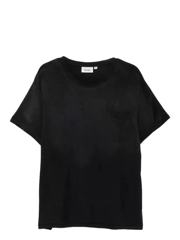 FOUND Distressed-effect Pocket T-shirt - Black