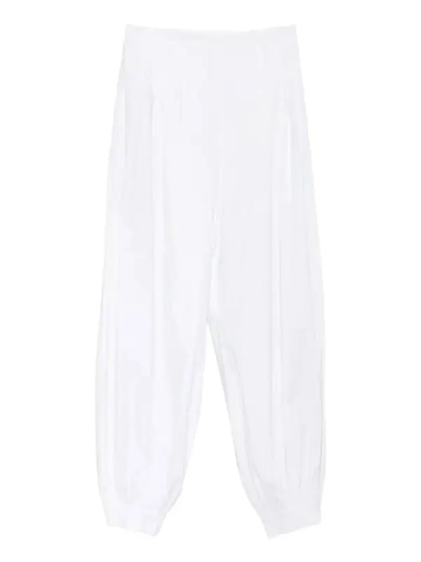Vivetta Side-zip Trousers With Pleated Detailing - White