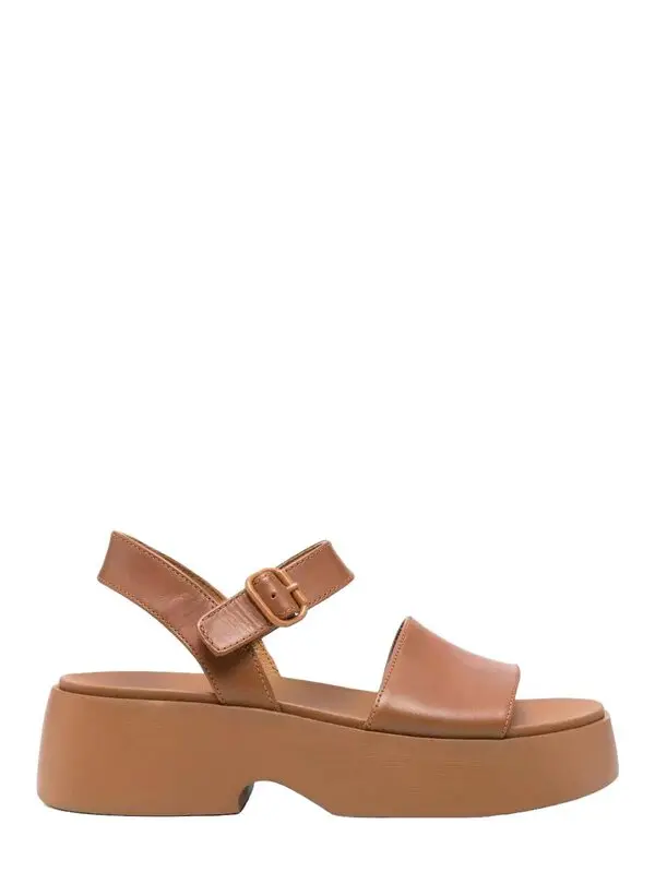 Camper Tasha Buckle-fastening Platform Sandals - Brown