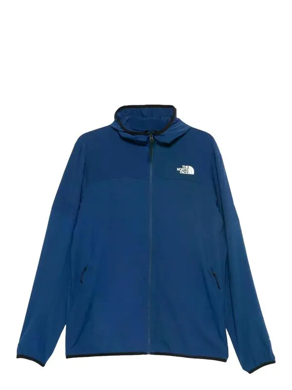 The North Face Logo-print Hooded Jacket - Blue
