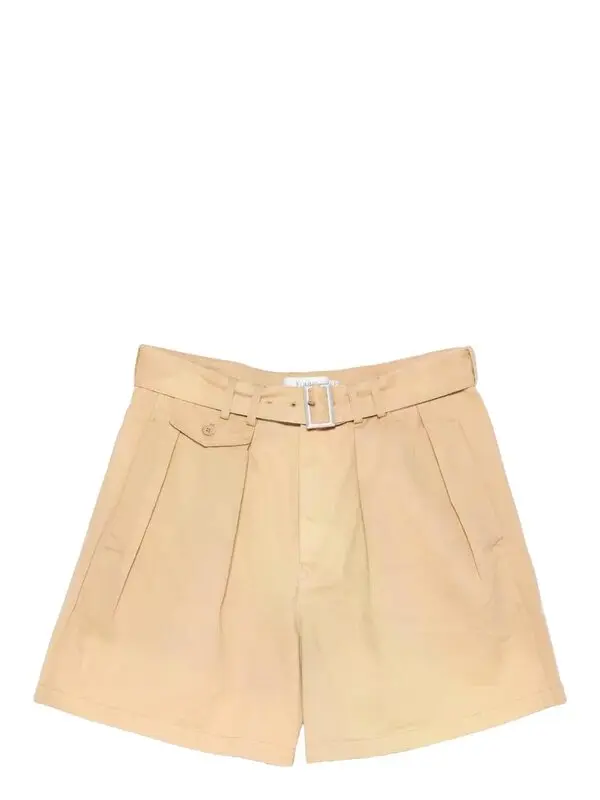 FOUND Belted Pleated Shorts - Neutrals
